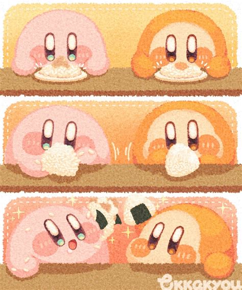 Kirby And Waddle Dee Kirby Drawn By Tokkakyou Danbooru
