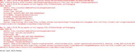 Apache Cxf Logging