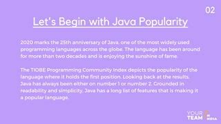 Top Real World Applications Of Java PPT