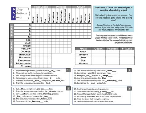 logic puzzles answer key cameras