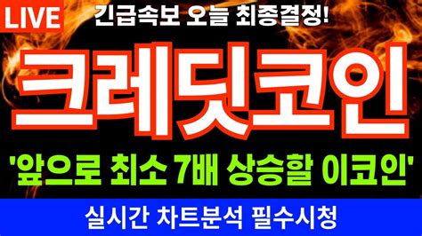 크레딧코인 코인전망 🔥긴급🔥앞으로 최소 7배 상승할 이코인 특집분석영상 크레딧코인 코레딧코인분석 크레딧코인호재
