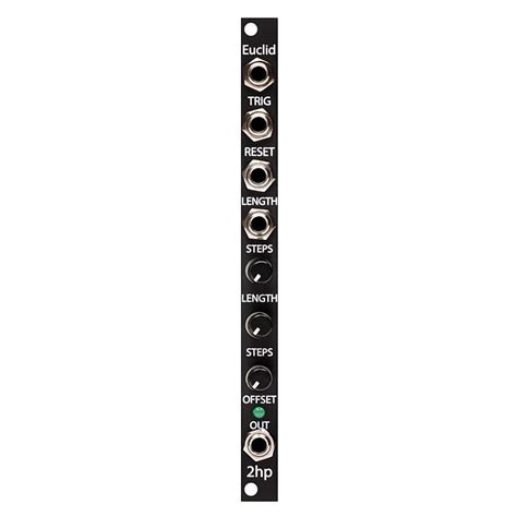 2hp Euclid Black Sequenzer Modular Synthesizer Reverb