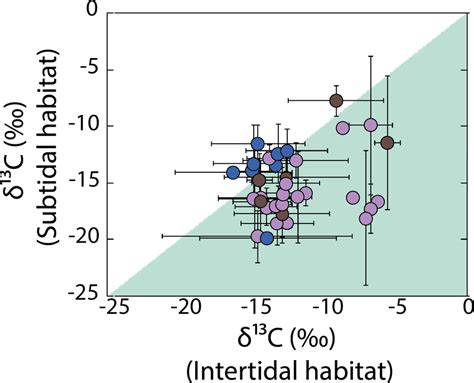 Variability In δ 13 C Values In Macroalgae Specimens For The Most