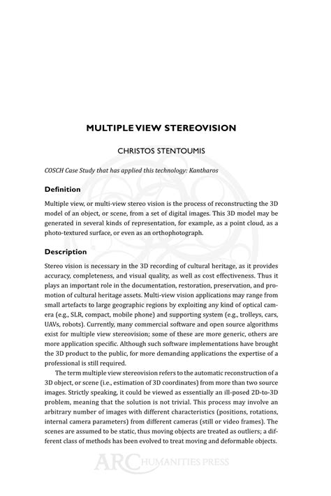 Pdf Multiple View Stereovision