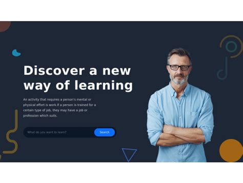 Dynamic Header With Description Button And Company Logos Easyfrontend