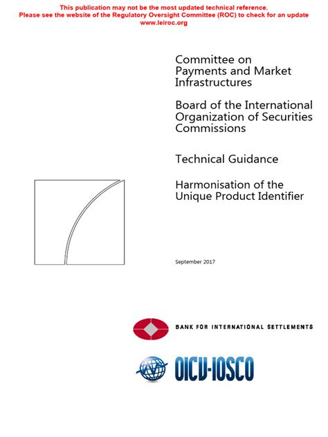 Harmonisation Of The Unique Product Identifier Pdf Derivative Finance Over The Counter