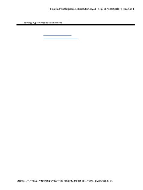 Tutorial Web Cms Sekolah Pdf