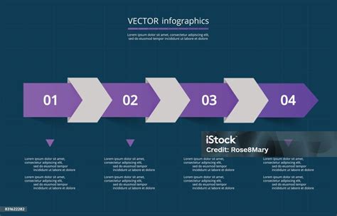 Vektor Baris Infografis Ilustrasi Stok Unduh Gambar Sekarang Arah