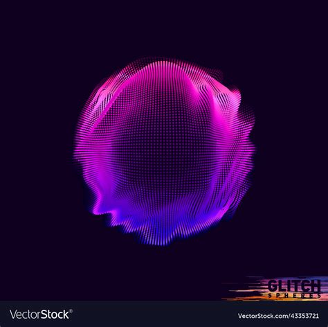 Abstract Colorful Mesh On Dark Background Vector Image
