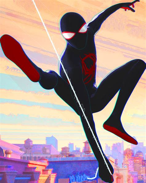 Spider Man Across The Spider Verse Miles Morales By Sh4nexxii On