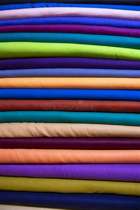 Multicolor Textile Fabrics Pattern Texture Background Stock Image Image Of Rainbow Colorful