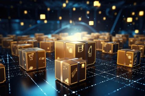 Premium Photo Automatic Sensor Scanning At Logistics Factory39s Conveyor Belt Box Product