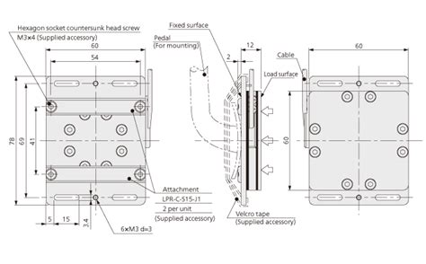 Features Lpr C Thin Pedal Force Transducer Product Information Kyowa