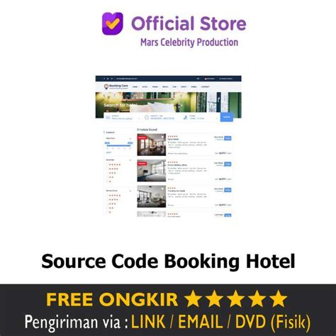 jual source code website booking pemesanan hotel laravel php siap pakai