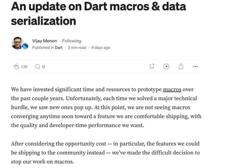 Dart Codegen Buildrunner Dartmacros Staticmetaprogramming