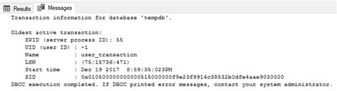 erreur transaction log for database xxx is full due to active