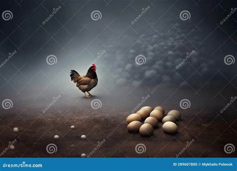 Free Range Chicken On A Traditional Poultry Farm Neural Network AI Generated Stock Photo