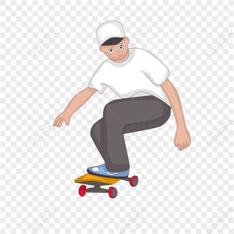 십대 스케이트 보드 타기 Png 일러스트 무료 다운로드 Lovepik