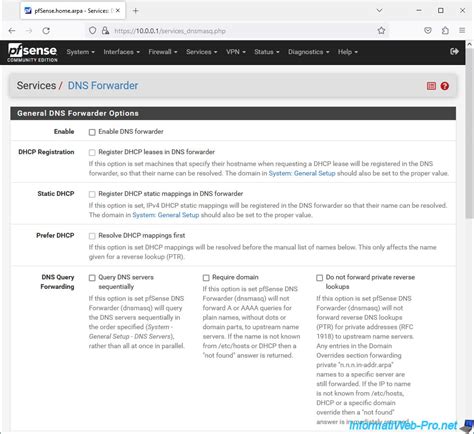 Configure Dns Resolver And Dns Forwarder On Pfsense 26 Firewall