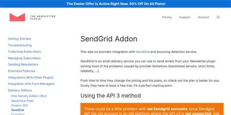Newsletter Sendgrid Pluginsforwp
