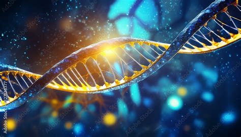 Dna Visualization Of Dna Molecules Genetic Code Structure Of Dna Abstract Representation