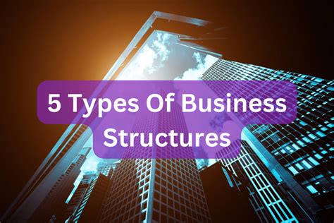 5 Types Business Structures Understanding Business Structures