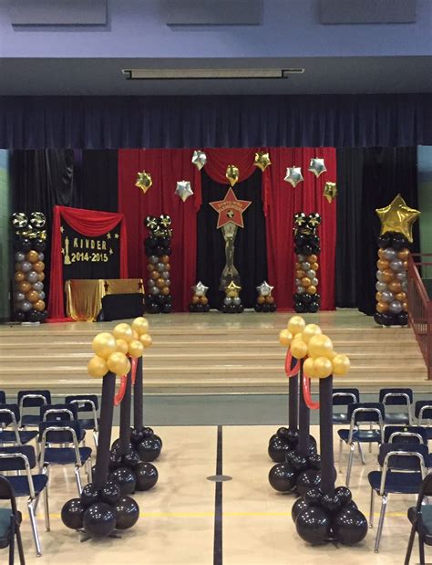 View From The Back Wall Graduation Party Centerpieces Hollywood