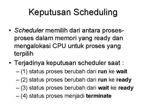 Cpu Scheduling Pembahasan Konsep Dasar Kriteria Scheduling Algoritma