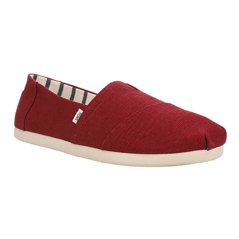 Shop Red Mens Toms Alpargata Classic Slip On Shoes Shoebacca