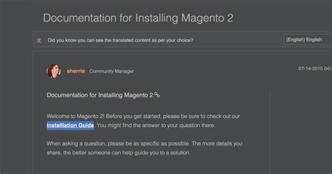 Broken Installation Guide Link · Issue 8740 · Magentodevdocs · Github