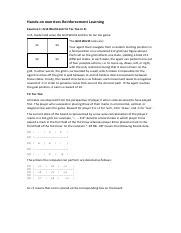 Practical Reinforcement Learning Exercises In R And Python Course Hero