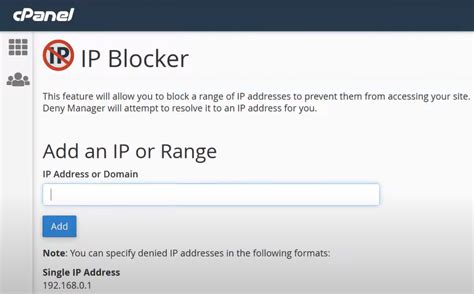 how to block an ip address in cpanel ultahost knowledge base