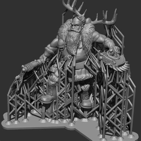 3d Printable Christmas 2020 Old King Swol By The Makers Cult