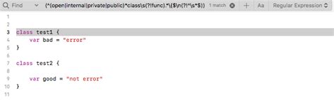 swift regex for swiftlint custom rule not matching stack overflow