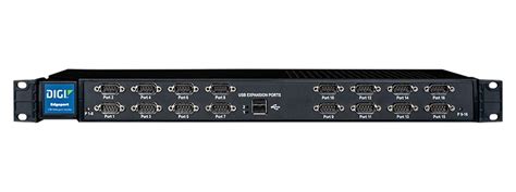 DIGI Edgeport 216 2 USB 16 Serial Port DB 9 Rack Mountable USB Converter W Recessed 19 Rack