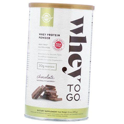 Сывороточный Протеин Whey To Go Solgar 1200г Шоколад (29313001 ...
