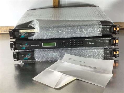 3 Tiernan Abr202a Professional Satellite Scpc Mcpc Audio Broadcast