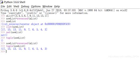 Python的reversed（）方法返回类型list中reversed后的类型 Csdn博客