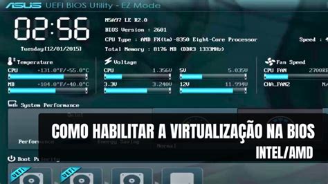 Como Habilitar a Virtualização na BIOS Intel e AMD Canal do Shin