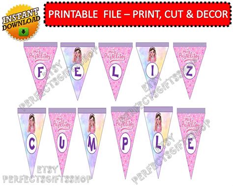 Mis Pastelitos Digital Printable Birthday Party Kit Party Supplies