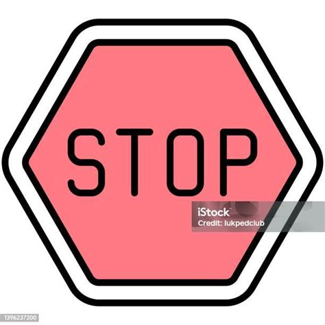 Stop Sign Icon Prohibition Sign Vector Illustration向量圖形及更多交通標誌圖片 Istock