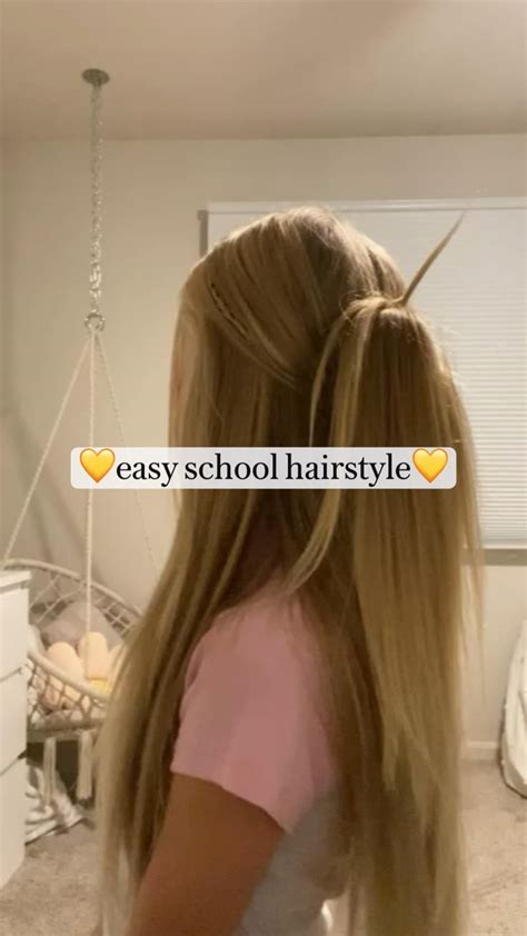 💛easy School Hairstyle💛 Cute Simple Hairstyles Hair Tutorials For