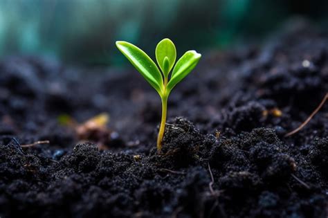 Premium AI Image Photo New Life Emerges In Wet Spring Season