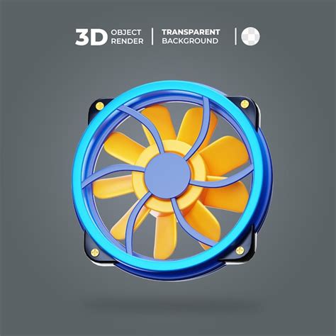 Premium Psd 3d Computer Fan Icon