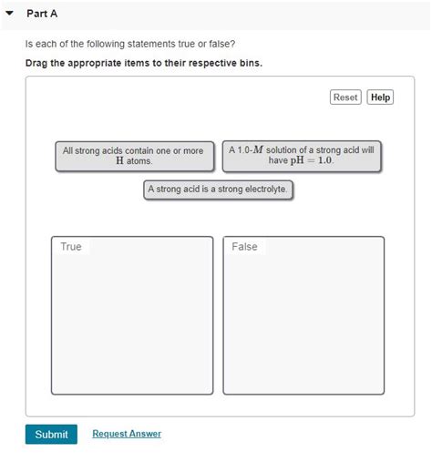 Solved Part A Is each of the following statements true or | Chegg.com