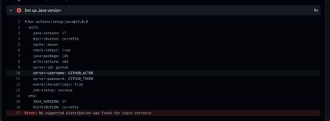 No Supported Distribution Was Found For Input Corretto · Issue 468 · Actionssetup Java · Github