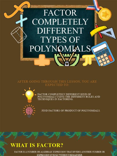 Factor Completely Different Kinds Of Polynomials Pdf Finance