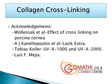 Collagen Cross Linking