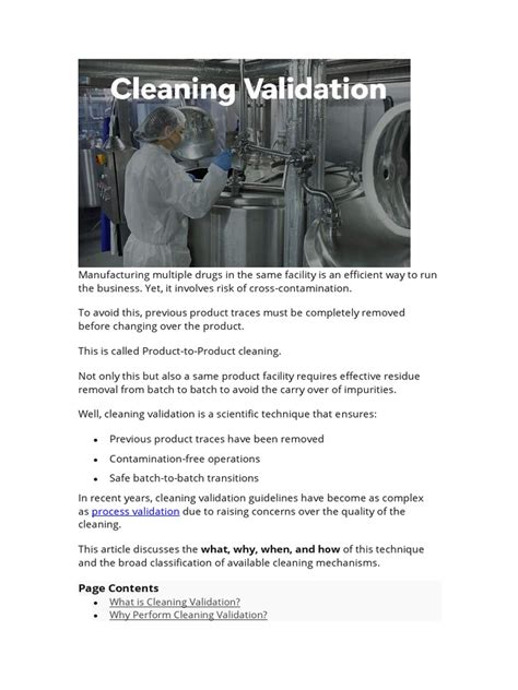 cleaning validation pdf pdf solubility detection limit