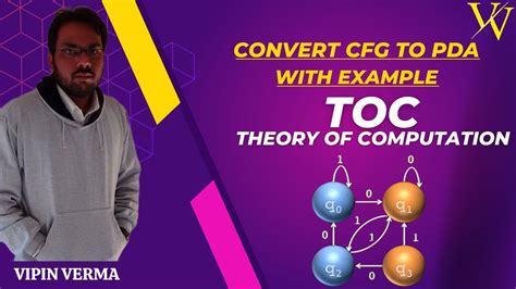 87 convert cfg to pda with example toc theory of computation vipin
